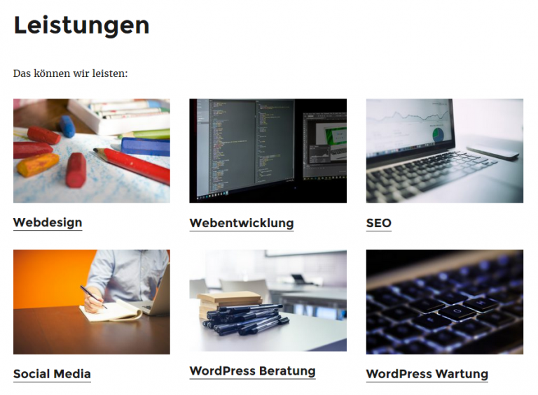 Einfaches WordPress Portfolio mit statischen Seiten erstellen