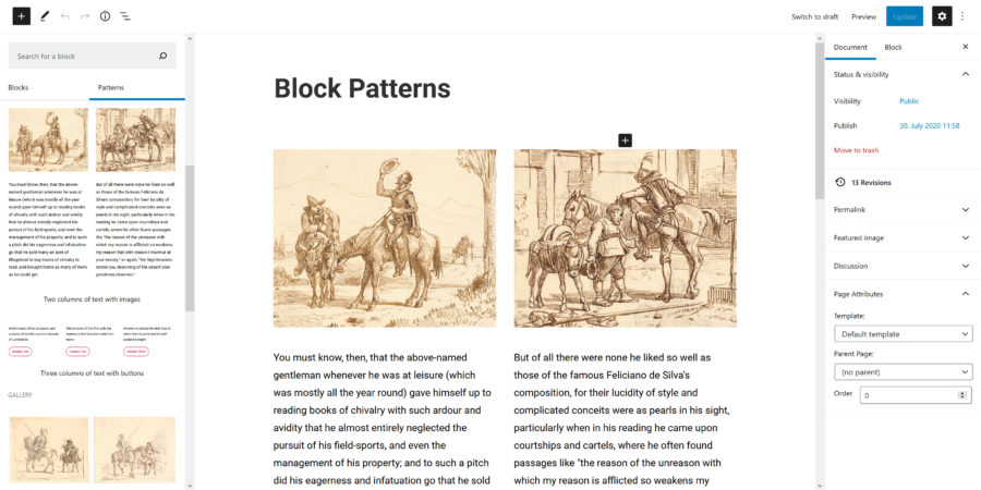 WordPress Block Patterns - Ein Game Changer für Gutenberg?